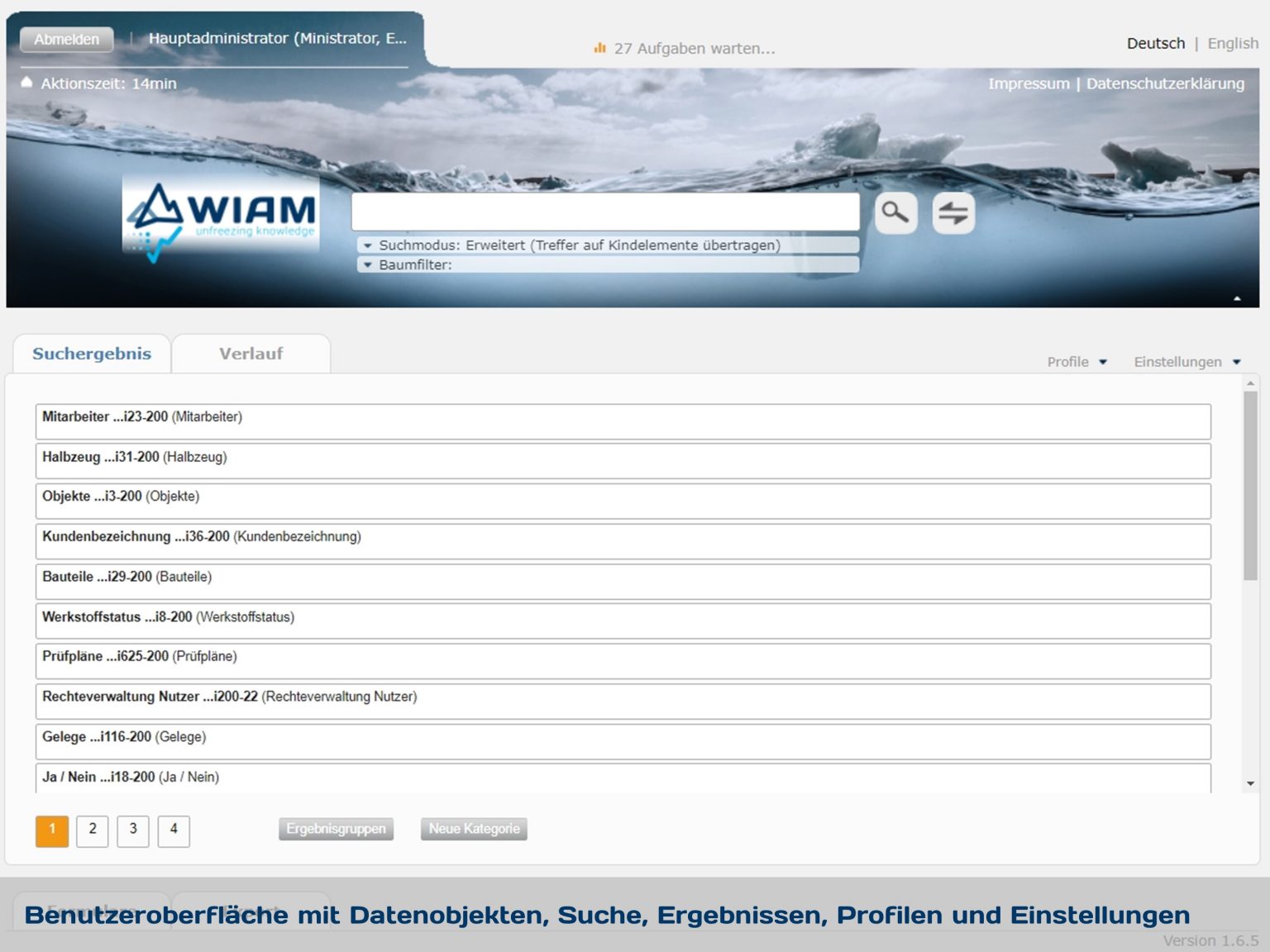 WIAM® ICE : Datenmanagement Software für Forschung & Entwicklung